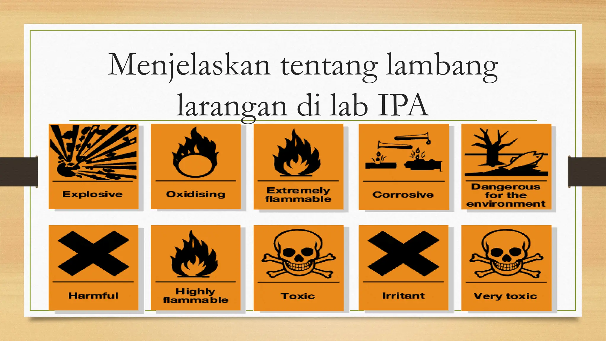 lambang di laboratorium dan penjelasannya | PPTX