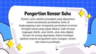 Kelompok 3 - Sensor Suhu OK, Pengertian, Cara Kerja | PDF