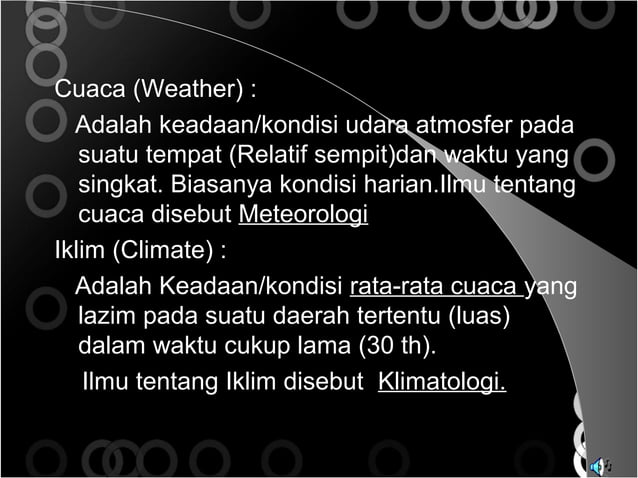 Cuaca& Iklim | PPT