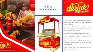 presentasi chicken dkriuk 2024 uty jogja | PPTX