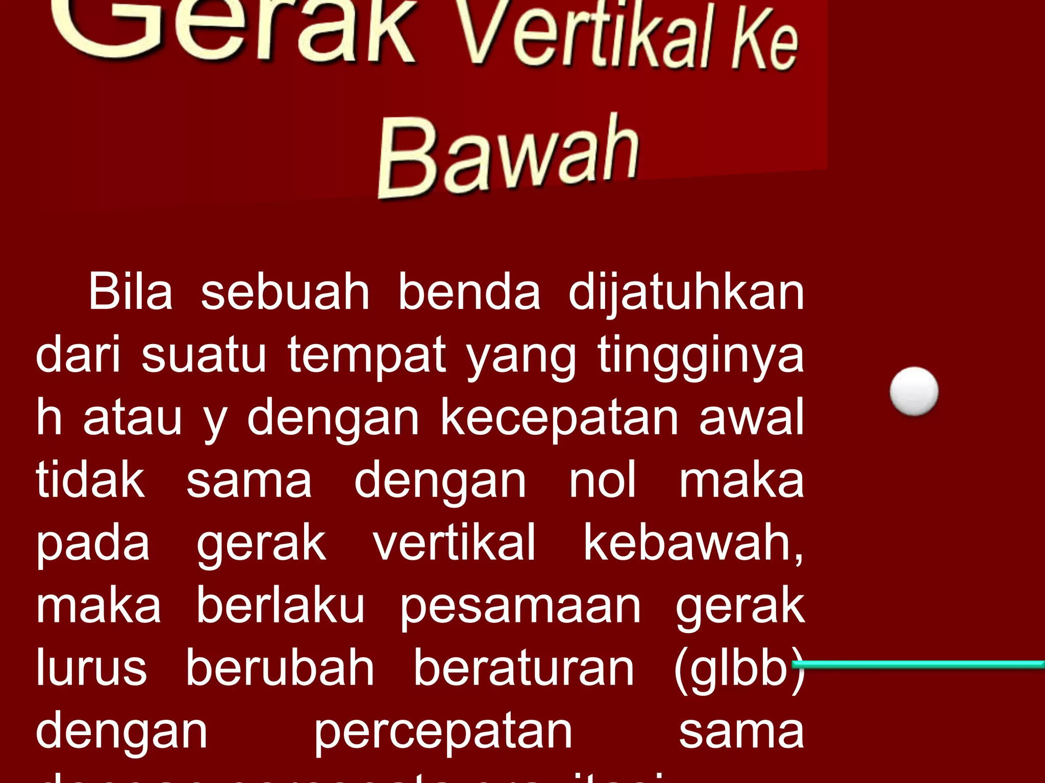 Fisika gerak vertikal | PPTX