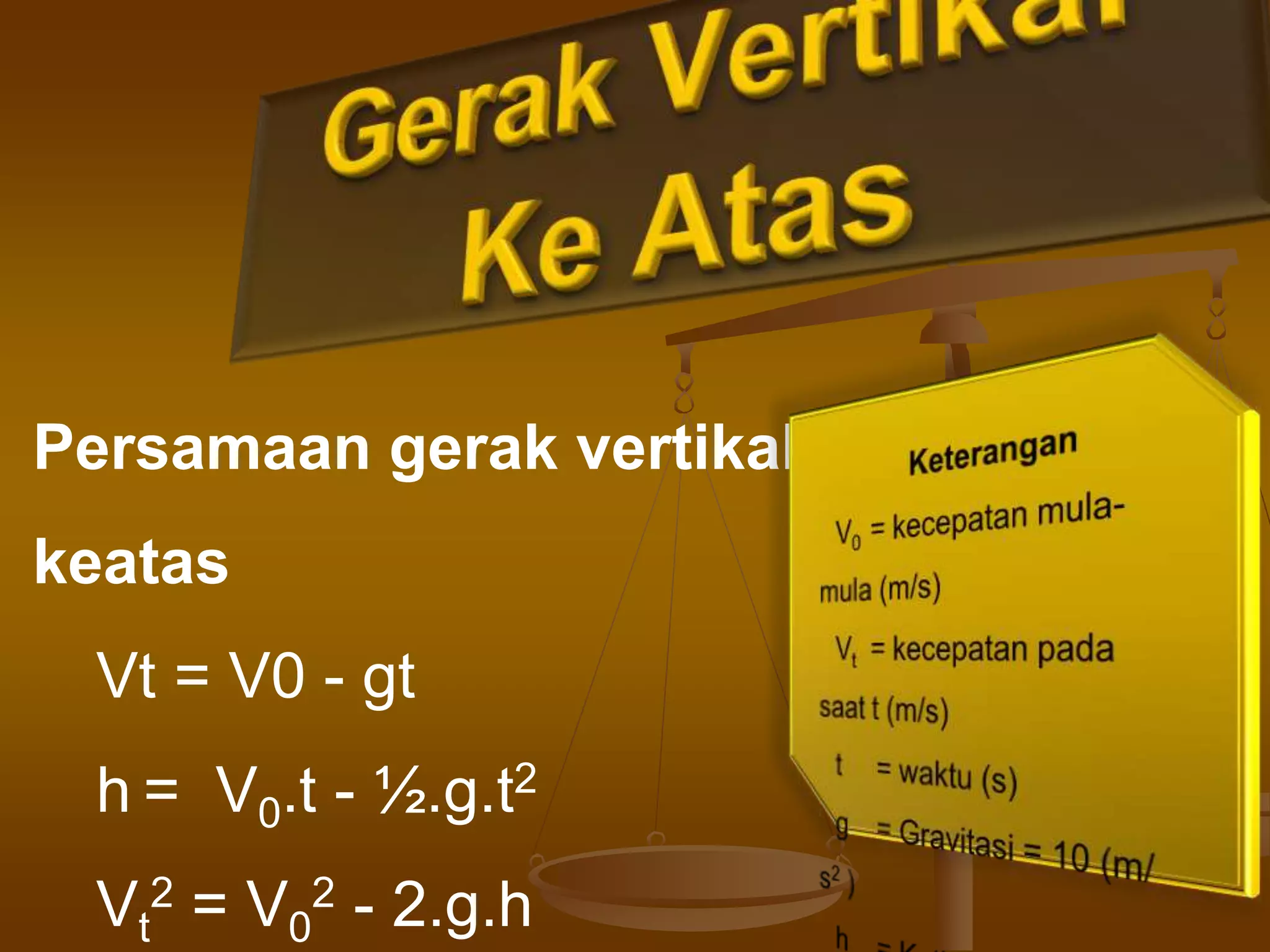 Fisika gerak vertikal | PPTX