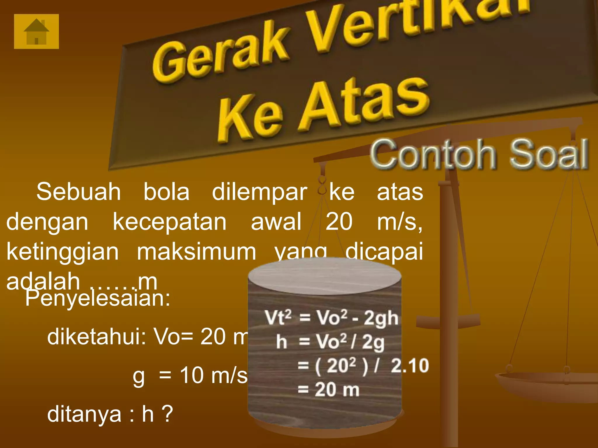 Fisika gerak vertikal | PPTX