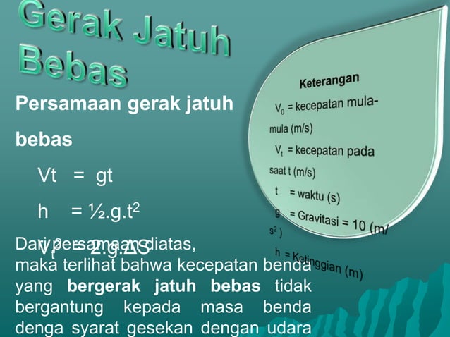 Fisika gerak vertikal | PPTX