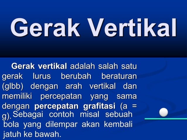 Fisika gerak vertikal | PPTX