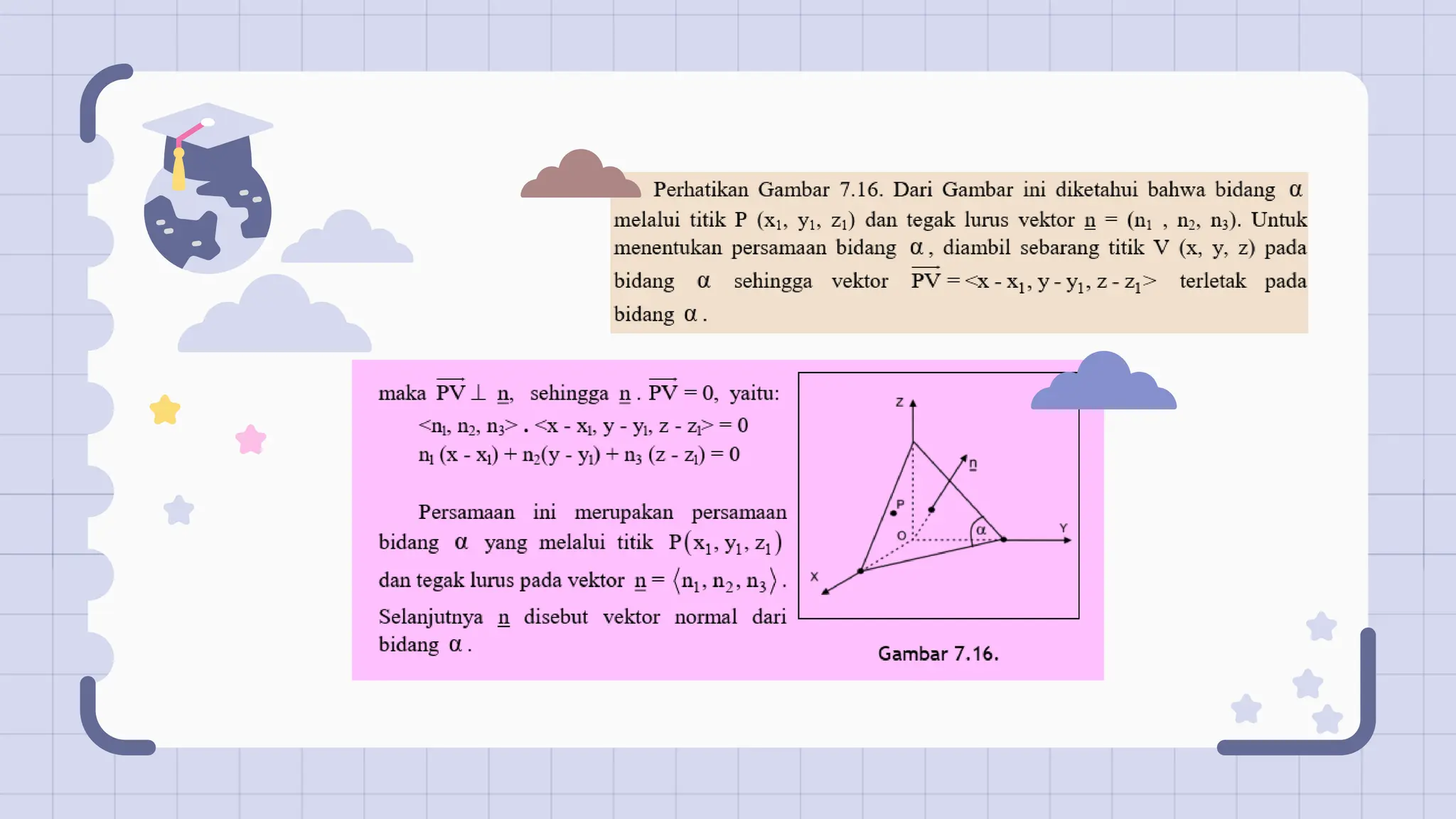 Persamaan Bidang dalam Ruang Dimensi Tiga Kelompok 3 Geometri Analitik | Tadris Matematika IAIN ...