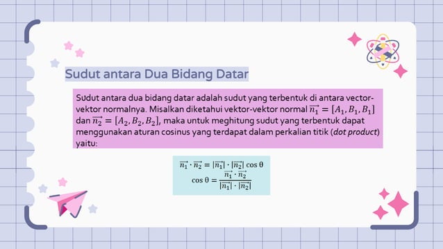 Persamaan Bidang dalam Ruang Dimensi Tiga Kelompok 3 Geometri Analitik ...