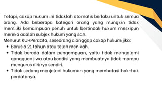 Buku 1 tentang orang Hukum perdata Universitas Negeri Semarang | PPT
