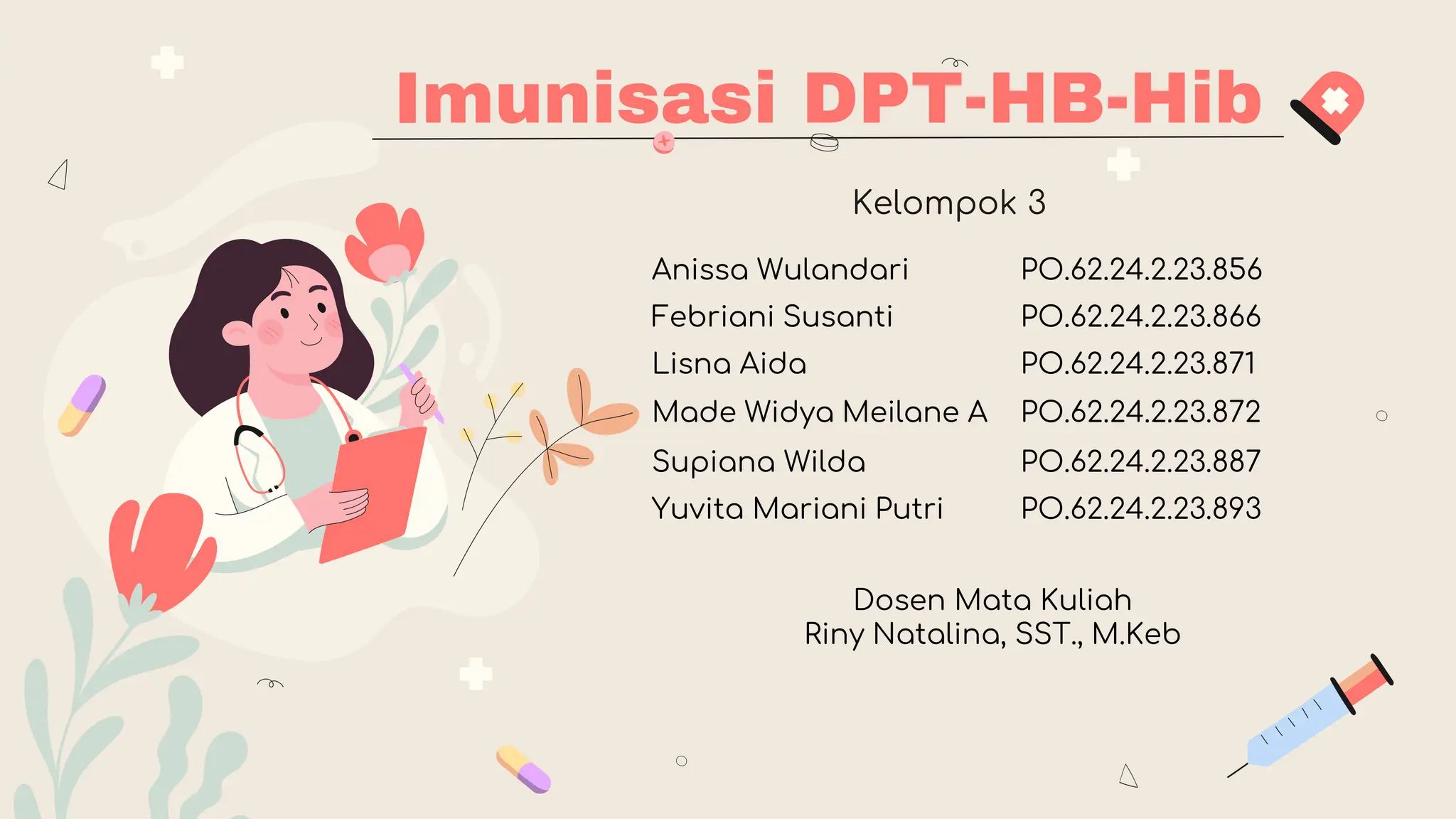 Imunisasi DPT-HB-Hib, presentasi edukasi | PPTX