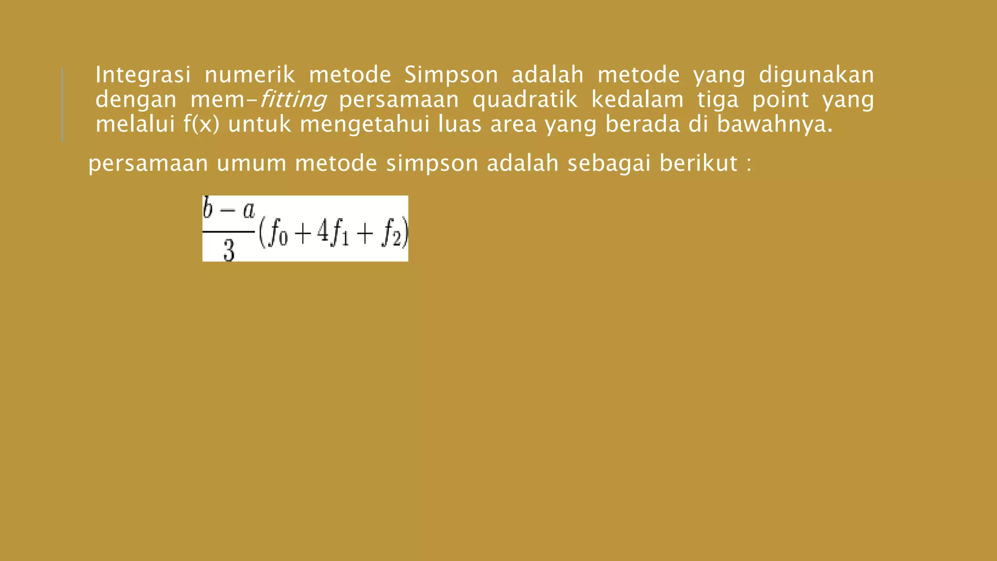 Kelompok 3 integrasi numerik fix | PPTX