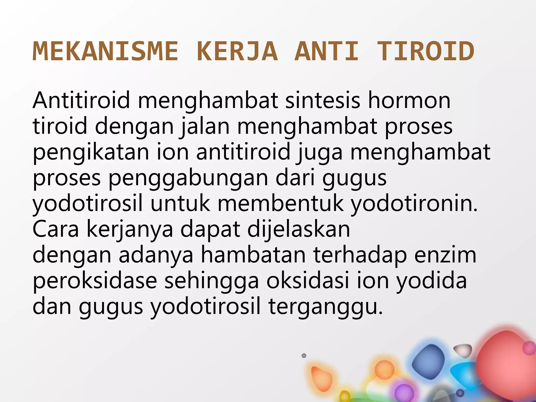 Kelompok 3 (kelas iii a) hormon tiroid dan anti tiroid | PPTX