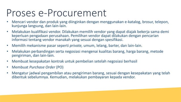 Kelompok 3 manajemen kontruksi (e-Procurement) | PPT