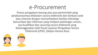 Kelompok 3 manajemen kontruksi (e-Procurement) | PPT