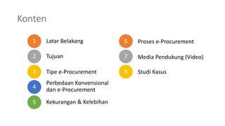 Kelompok 3 manajemen kontruksi (e-Procurement) | PPT