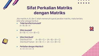 Perkalian Matriks | PPTX