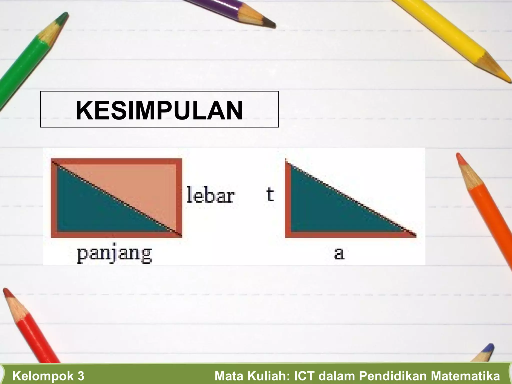 Kelompok 3 (materi luas persegi panjang dan segitiga) | PPT | Free Download