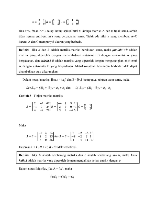 Kelompok 3 (matriks) | DOCX