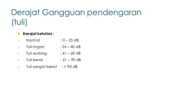 Modul Gangguan Pendengaran