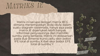 Kelompok 3 Perumusan Strategi dengan Matriks SWOTS dan Space Matriks.pptx