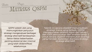 Kelompok 3 Perumusan Strategi dengan Matriks SWOTS dan Space Matriks.pptx