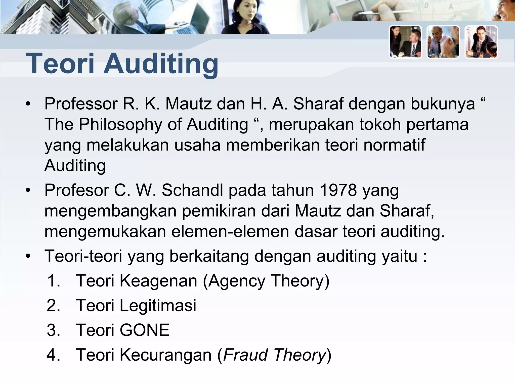 Konsep dasar dan standar audit | PPTX