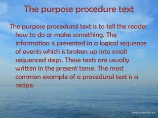 Kelompok 3 procedure b.inggris dalam bahasa inggris | PPTX