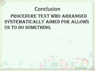 Kelompok 3 procedure b.inggris dalam bahasa inggris | PPTX