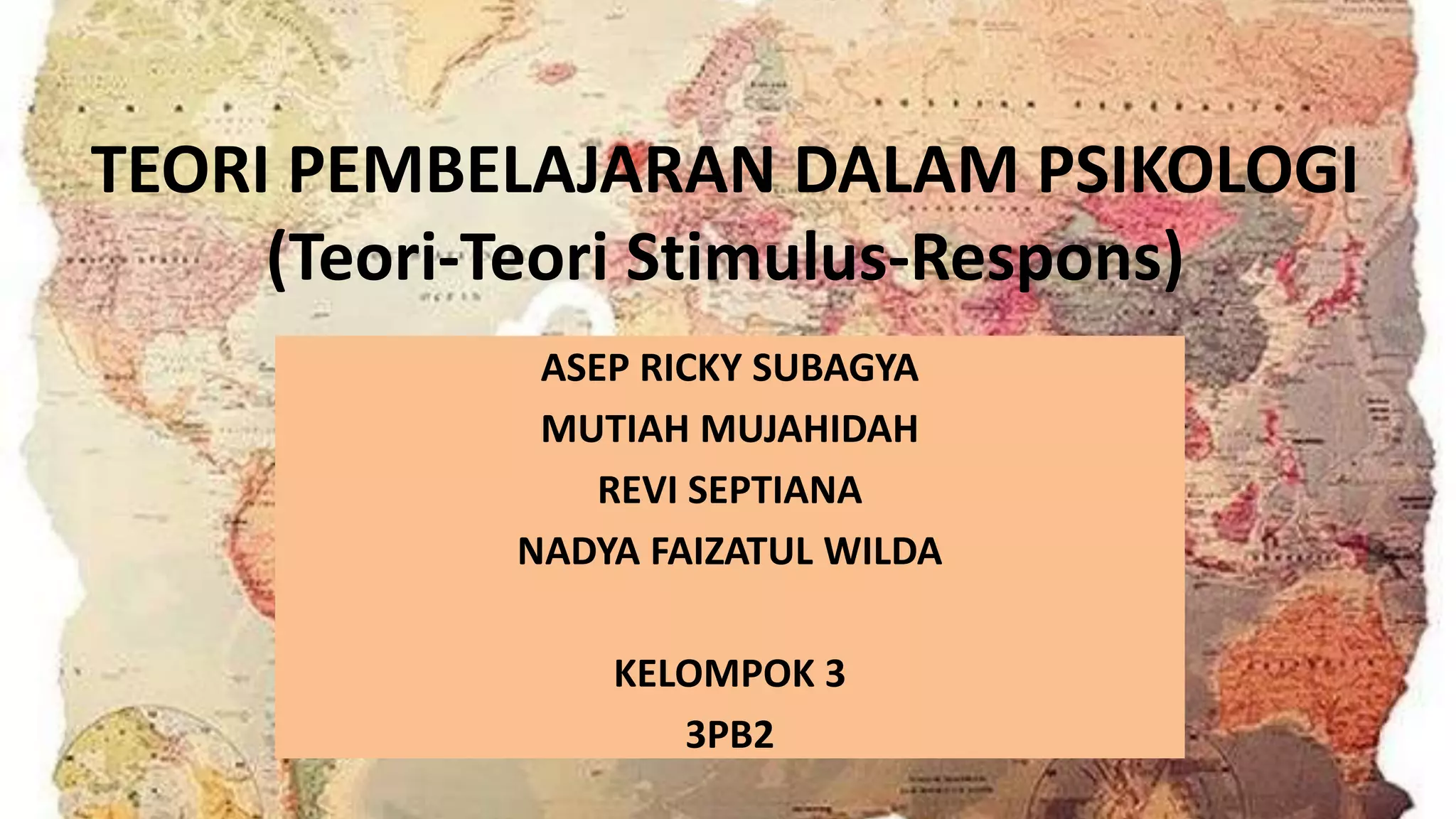 Kelompok 3 Psikolinguistik - Teori Stimulus Respon | PPTX
