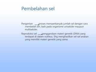 Anatomi Tumbuhan - Reproduksi Sel | PPTX