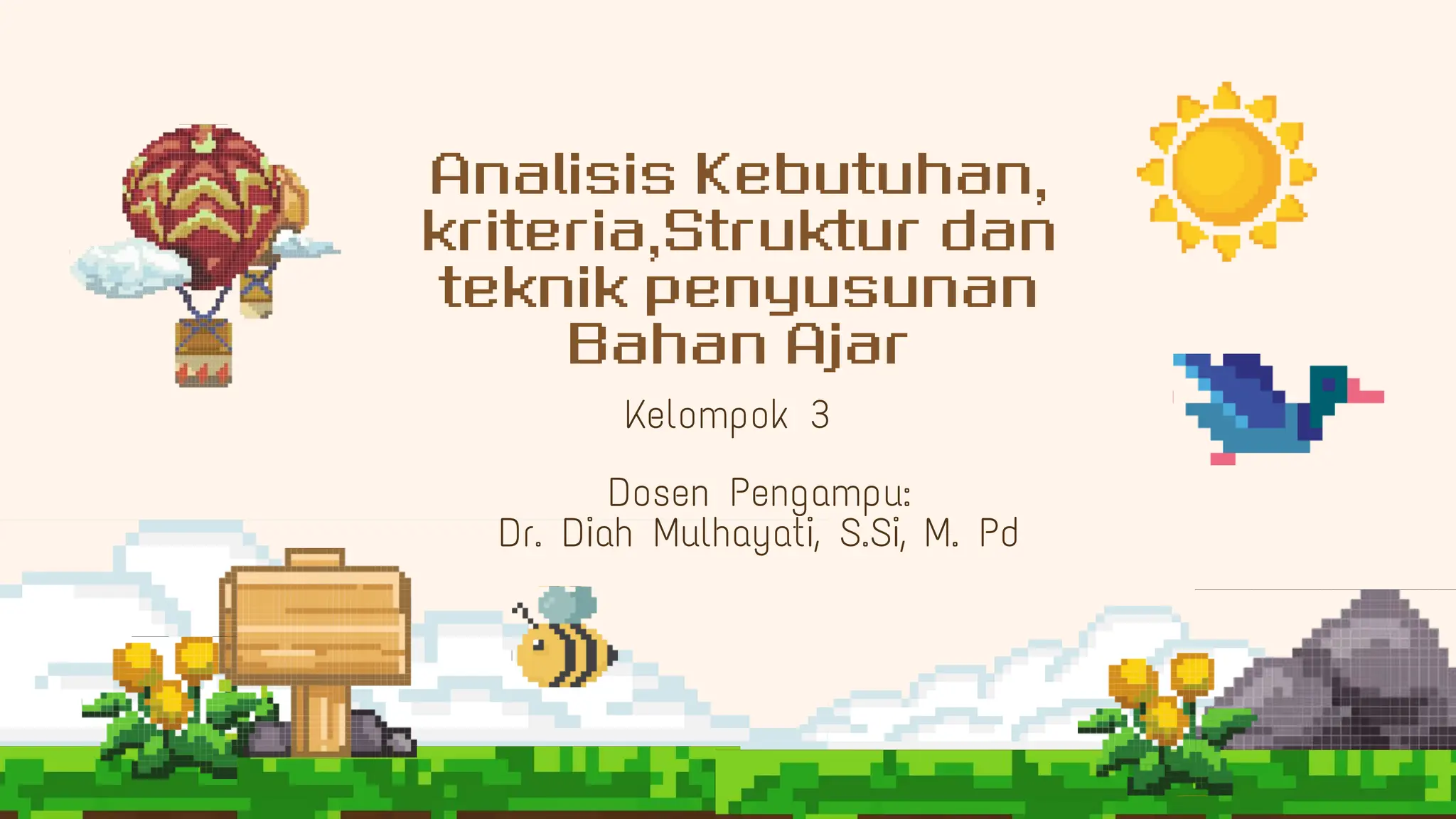 analisis kebutuhan dan kriteria bahan ajar | PPT