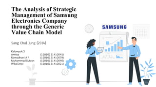Kelompok 3_The Analysis of Strategic Management of Samsung Electronics ...