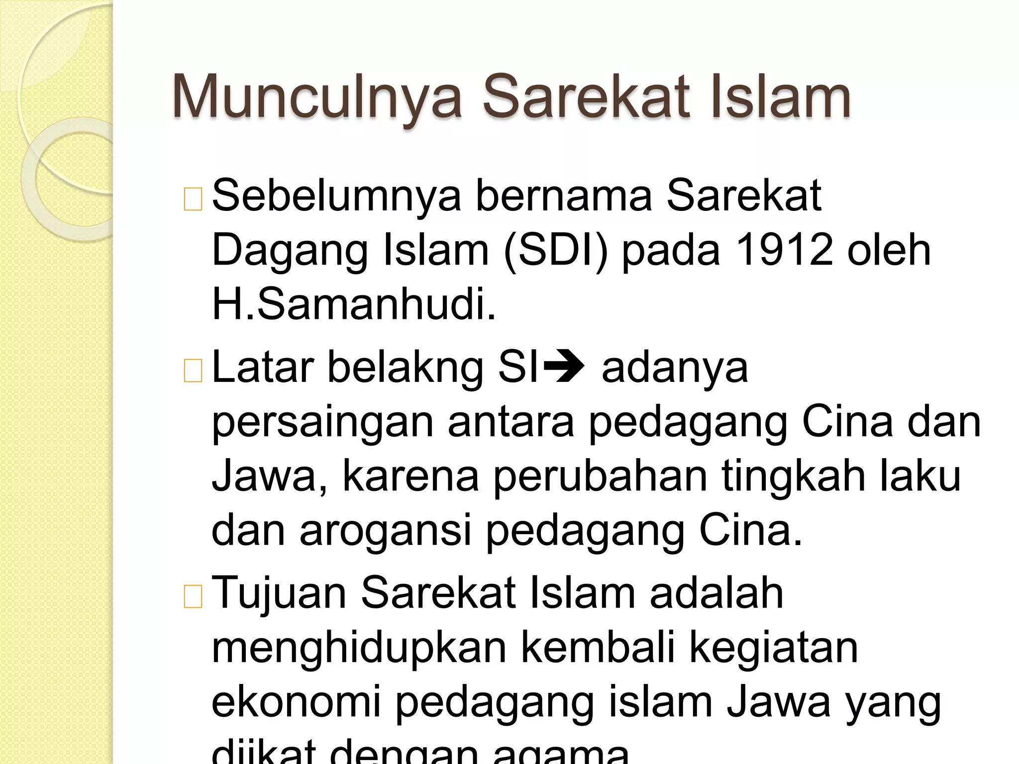 sarekat islam | PPTX