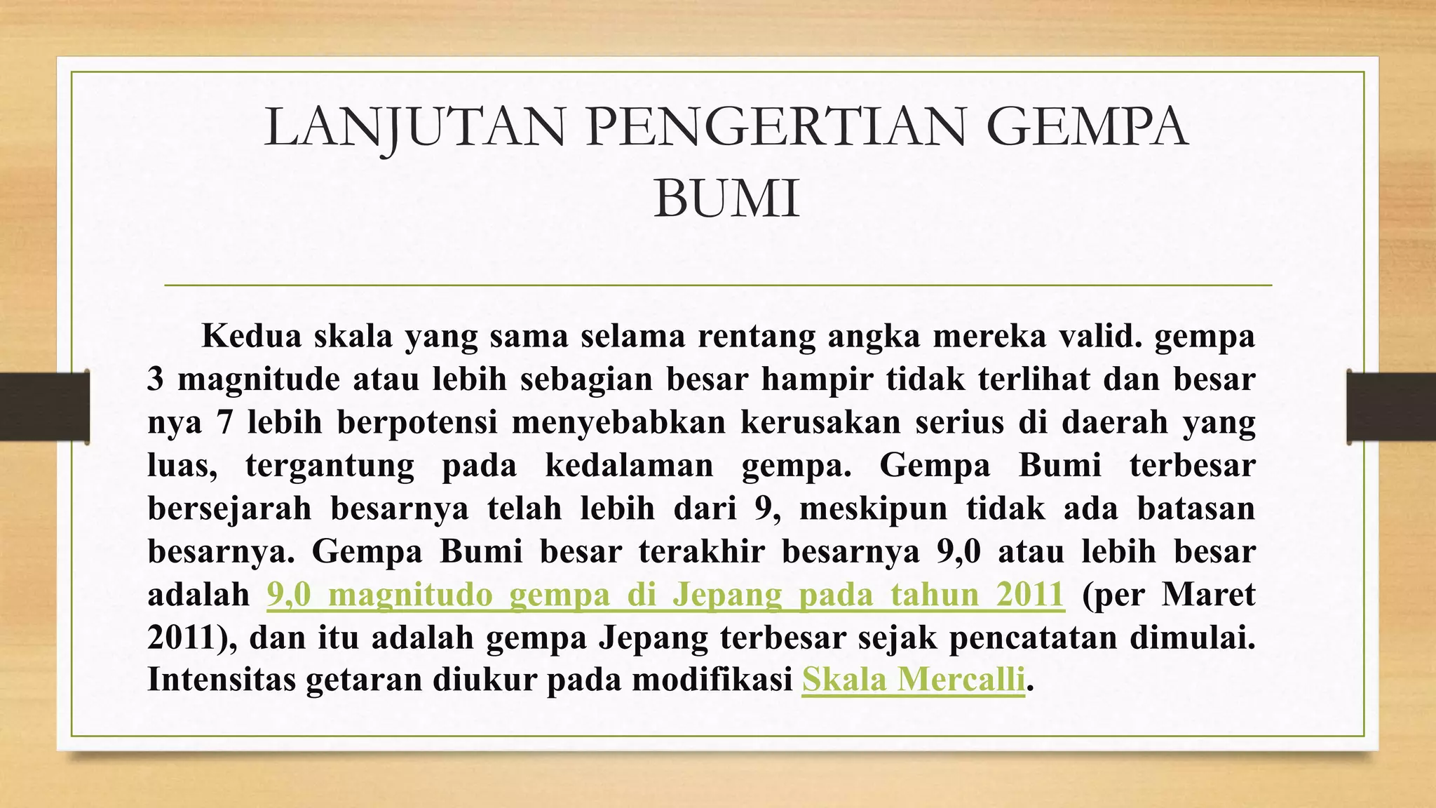 Pendidikan Lingkungan Hidup tentang kerusakan alam | PPT