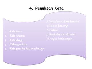 Ejaan bahasa indonesia | PPTX