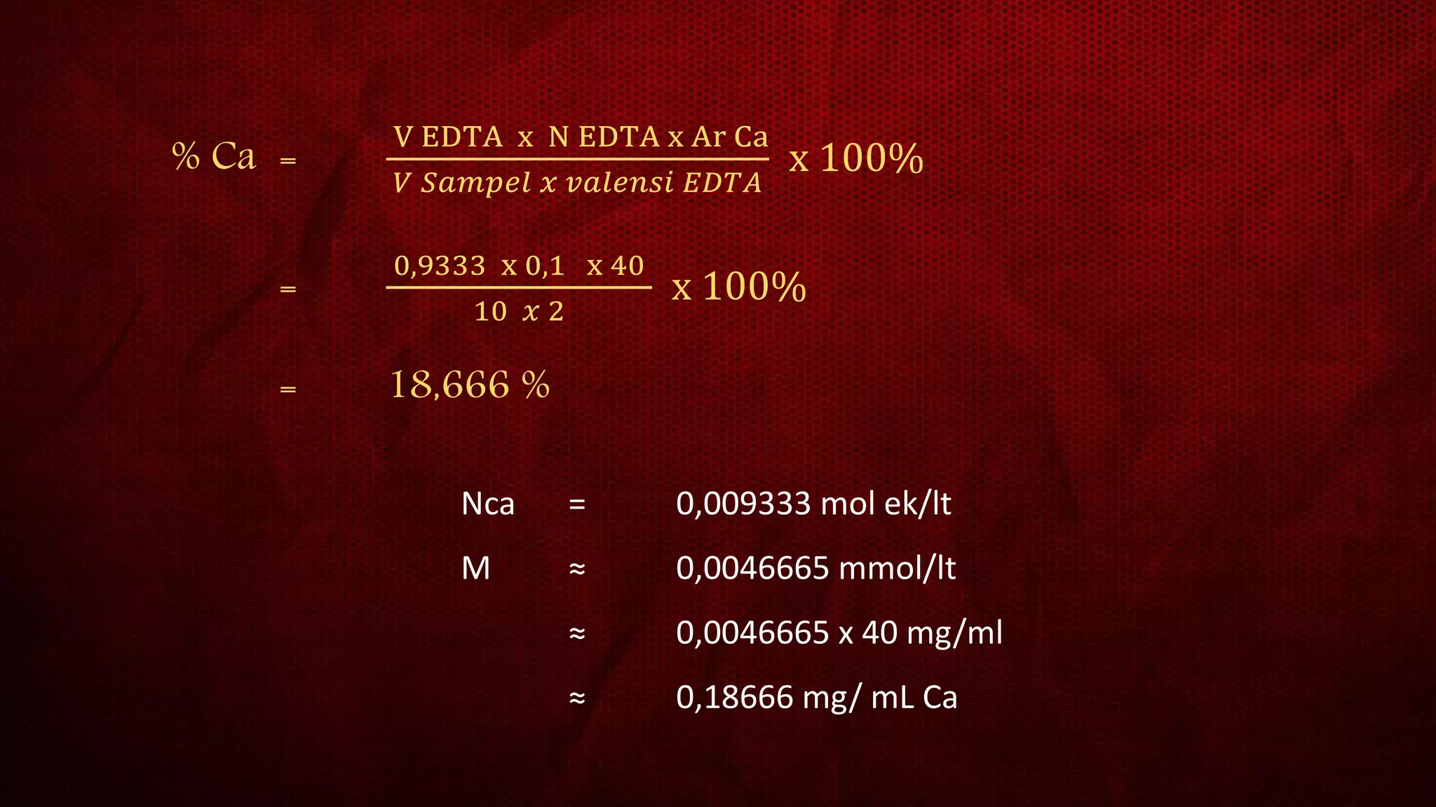 Kelompok 4 Mengetahui proses pelaksanaan titrasi Kompleksometri ...
