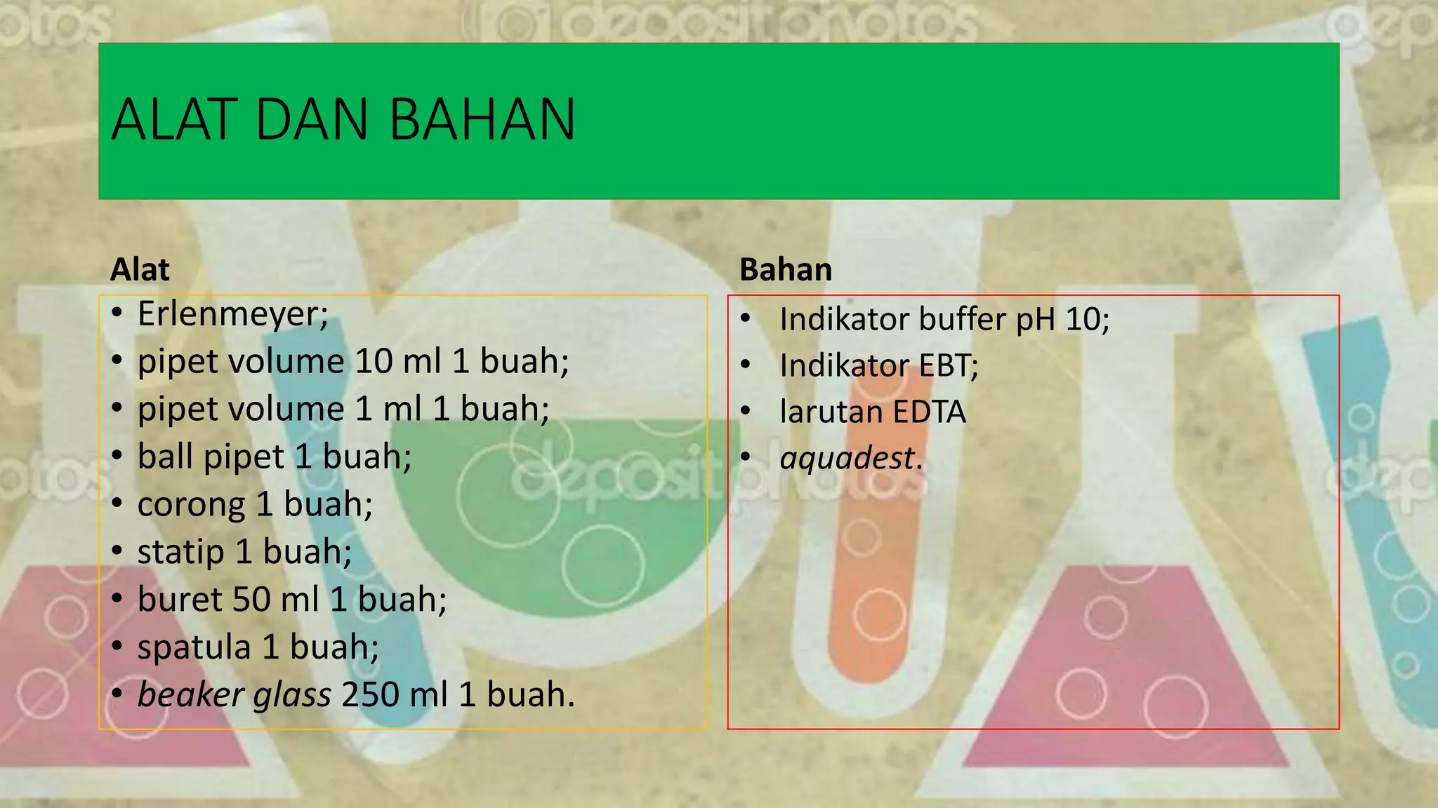 Kelompok 4 Mengetahui proses pelaksanaan titrasi Kompleksometri ...