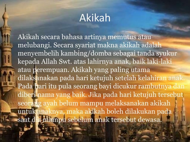 Akikah dan Kurban | PPTX