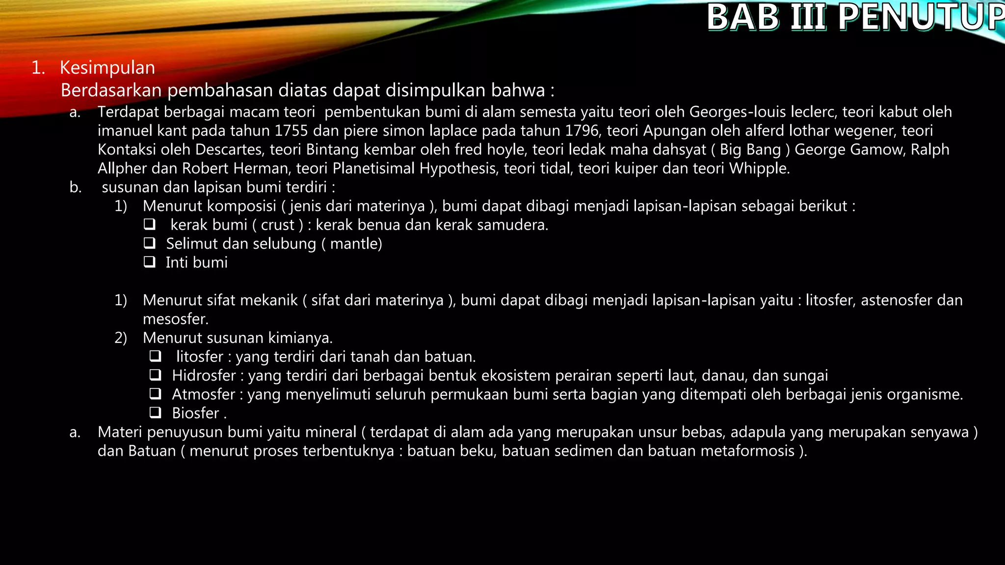 Pembentukan Planet Bumi | PPTX