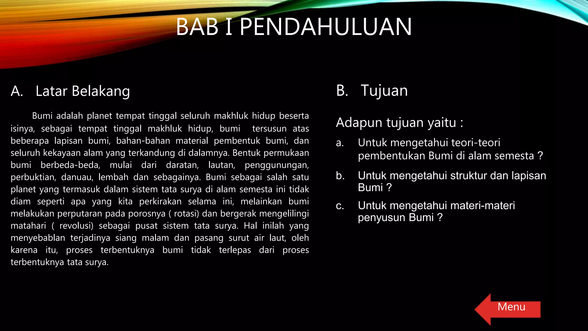 Pembentukan Planet Bumi | PPTX