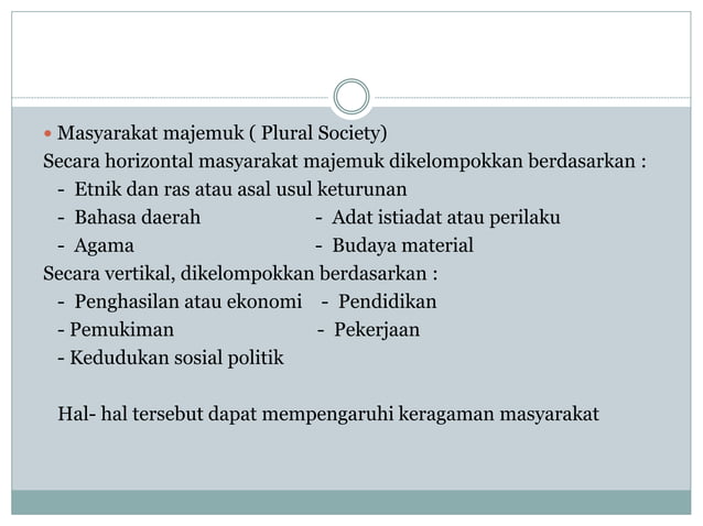 Keragaman dalam bermasyarakat di indonesia | PPT