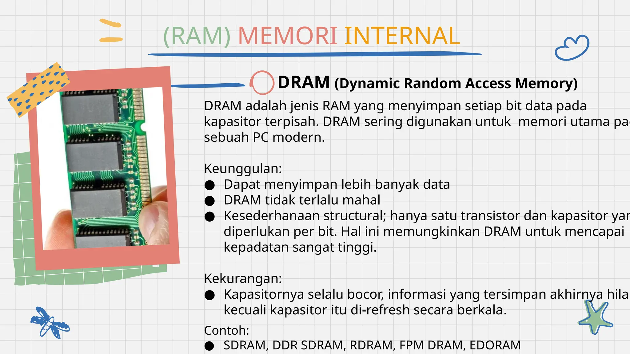 MEMORI INTERNAL DAN MEMORI EKSTERNAL PADA KOMPUTER | PPTX