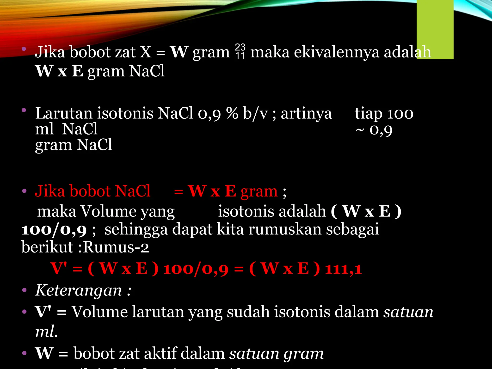 Perhitungan Sediaan Steril, Tonisitas, dan Osmolaritas.pptx