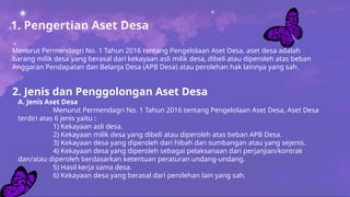 Tugas kelompok 4 jenis penggolongan, kodefikasi aset desa | PPTX