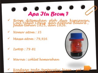 Senyawa Brom | PPT | Free Download