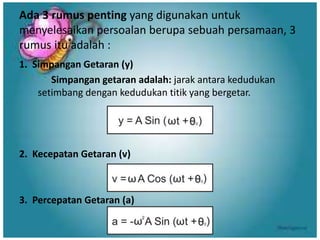 Kelompok 4 getaran | PPTX
