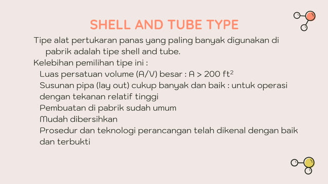 Shell and Tube Exchanger - Perancangan Alat Penukar Kalor | PPTX