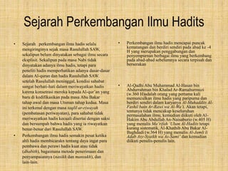 Kelompok 4 -- ulumul hadits | PPTX