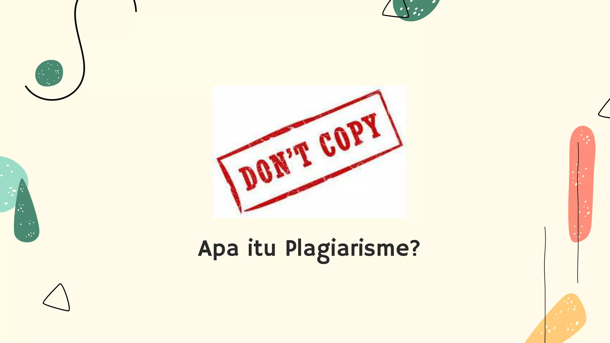 Plagiarisme | PPTX