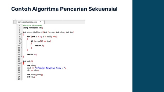 Algoritma Pencarian Sekuensial Dan Binarypptx