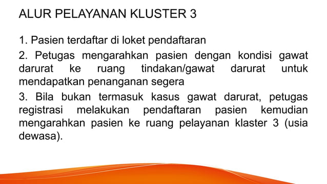 Kelompok 4 Alur kluster 4 pelayanan ILP pada puskesmas | PPTX